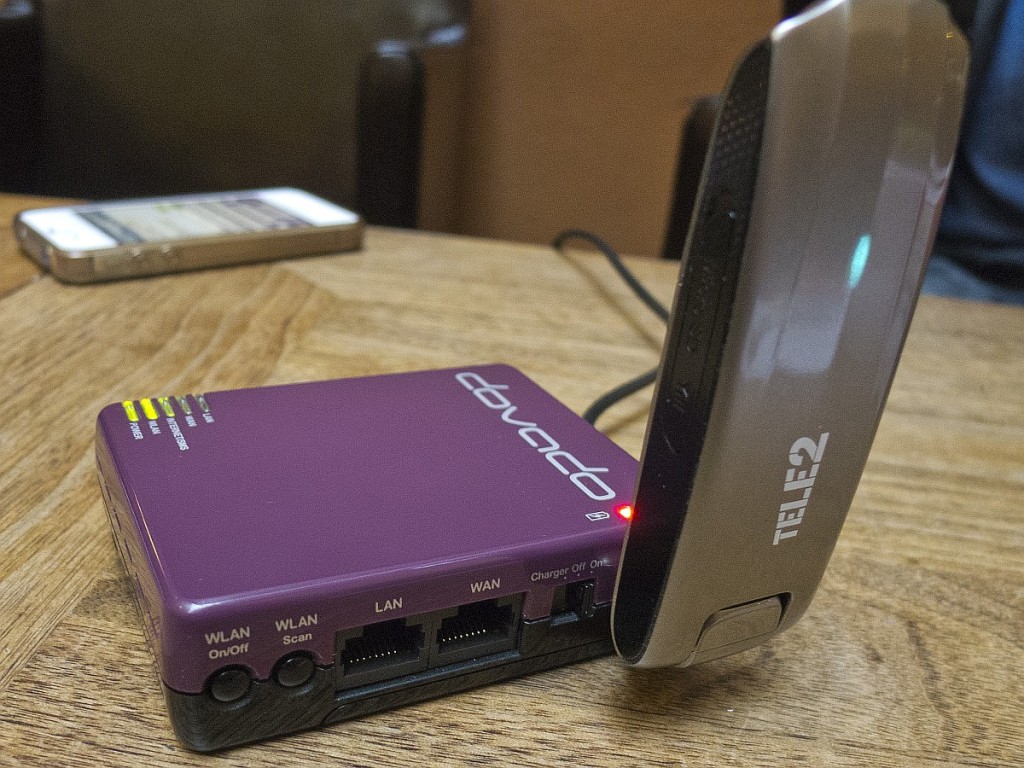 Mobil 4G-router i fickstorlek