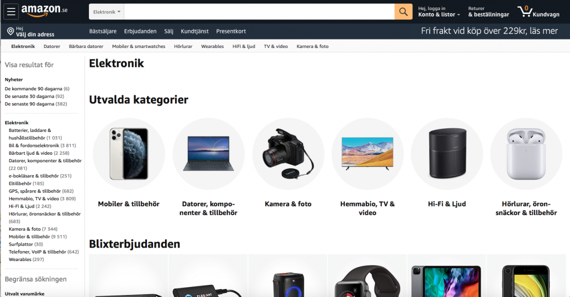 Nu har Amazon landat i Sverige - Amazon.se har öppnat